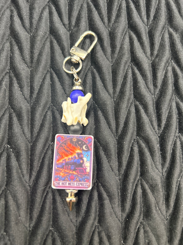Vertebrae Keychain ("The Hot Mess Express") – Midnight Moonlight and Magick